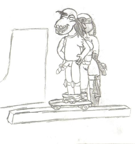 Rule 34 Black And White Female Monak Mondo Gecko Straight Hair Tagme Teenage Mutant Ninja