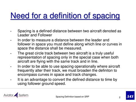 PPT Definition Of Spacing Based On Spacing Reference Point SRP