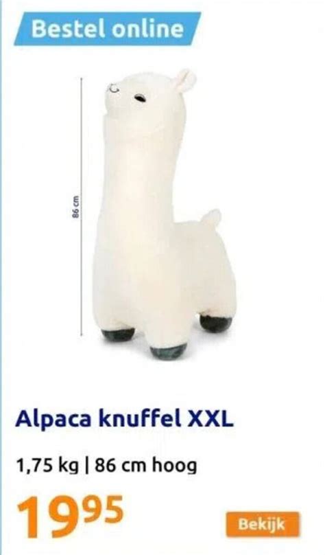 Alpaca Knuffel XXL Aanbieding Bij Action