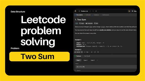 Two Sum Leetcode Leetcode Problem Sovling Leetcode YouTube