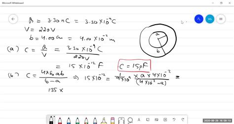 SOLVED A Capacitor Is Made From A Small Metal Sphere Inside A Hollow