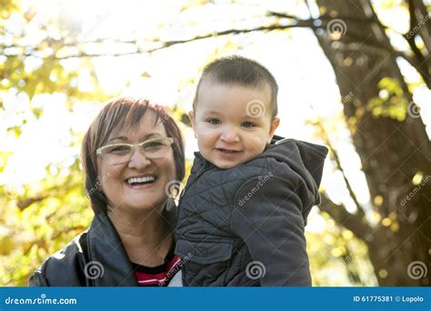 Happy Grandma And Grandson Stock Photo CartoonDealer 30963072