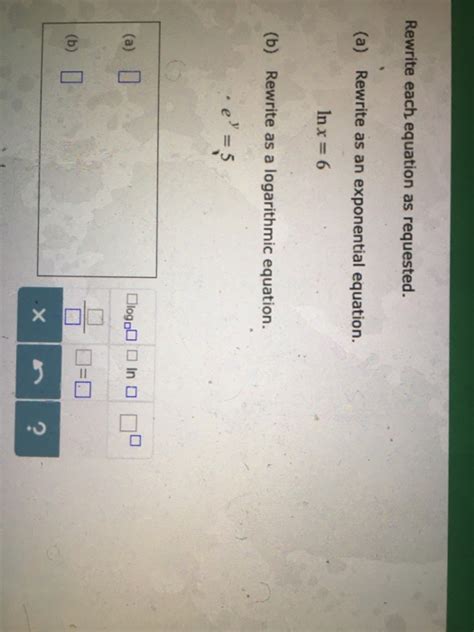 solved rewrite each equation as requested rewrite as an