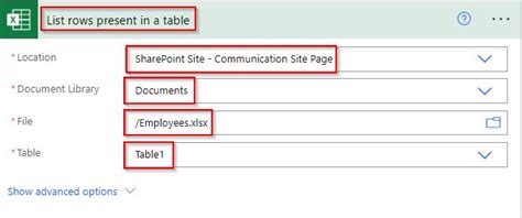 how to create an array from an excel table using power automate sharepoint and microsoft power