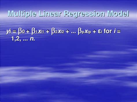 ppt multiple linear regression cloud seeding powerpoint presentation id 6646444