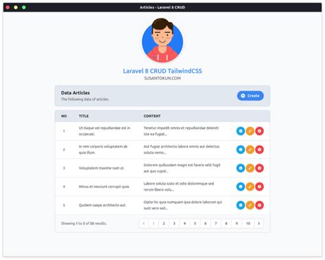 Tutorial CRUD Laravel 8 Dengan TailwindCSS SUSANTOKUN