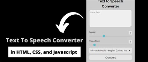 text to speech converter in html css and javascript dev community