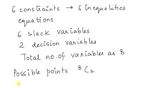 solved assume that therc are 6 inequalities and 2 decision variables which are constraint in
