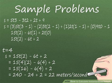 how to calculate instantaneous velocity 11 steps with pictures