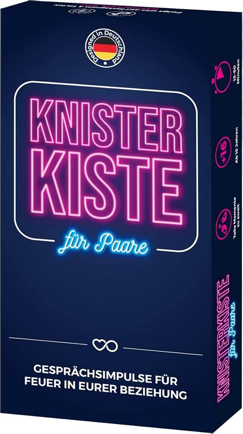 Atm Gaming Knisterkiste Spiel Für Paare Kartenspiel Mit 180 Fragen Und Aufmerksamkeiten