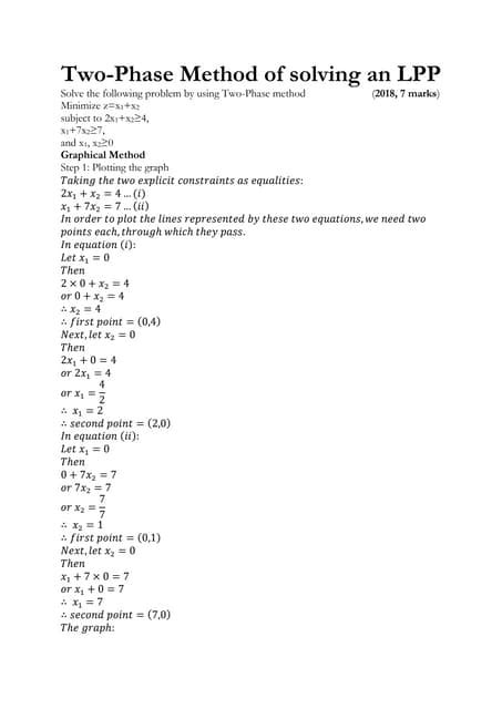 two phase method lpp pdf