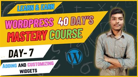 How To Adding And Customizing Widgets In Wordpress Adding And