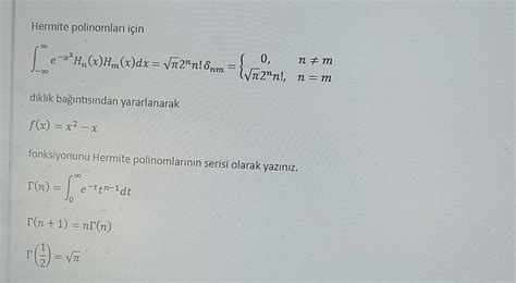 for hermite polynomials write the function f x 2 x