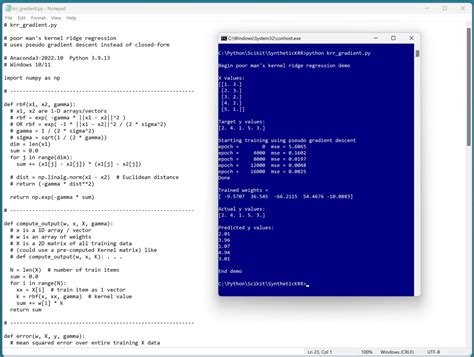 poor man s kernel ridge regression from scratch using pseudo gradient descent with python