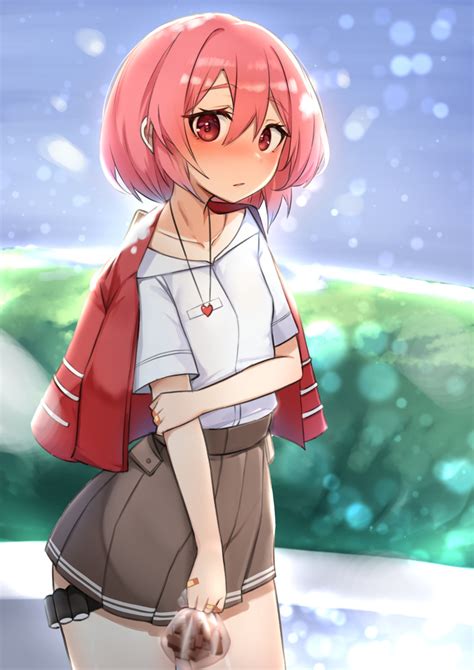 Safebooru 1girl Absurdres Arm Across Chest Bag Bandaid Bandaid On Hand Blurry Blurry