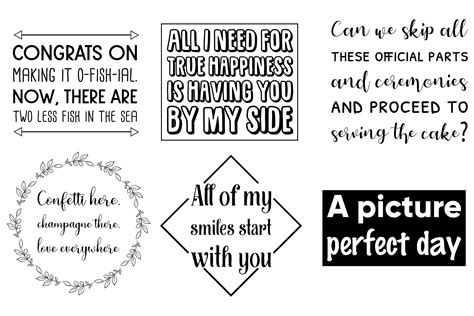 60 Funny Svg Quotes For Wedding Day Marriage Love Husband And Wife Sayings Bundle Svg Png