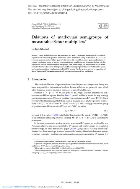 pdf dilations of markovian semigroups of measurable schur multipliers