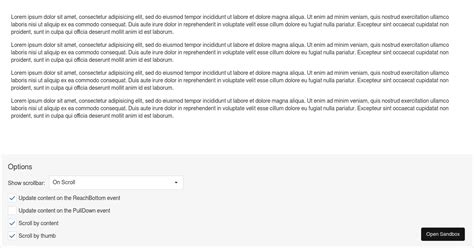 overview devextreme scroll view codesandbox