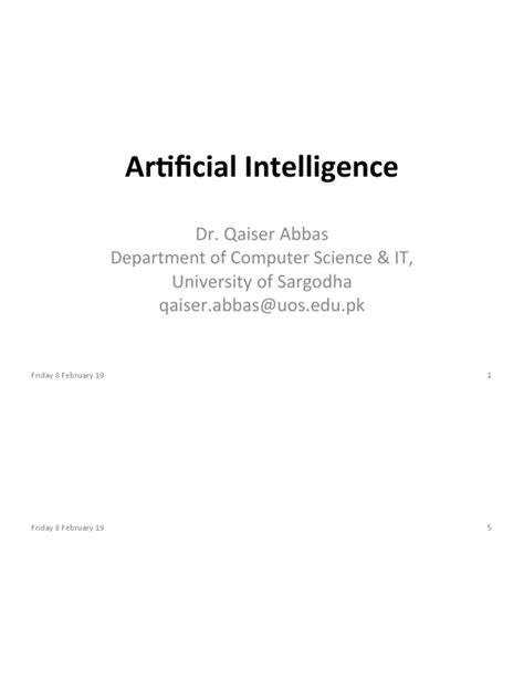 artificial intelligence week1 2 pdf artificial intelligence intelligence ai and semantics