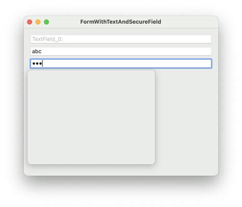 swiftui view with textfield and securefield buggy on macos shows strange view stack overflow