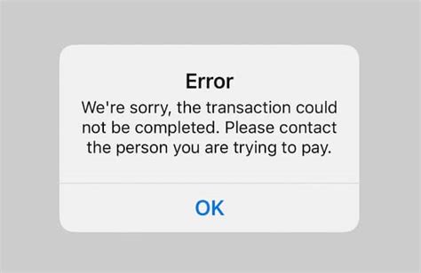 fix venmo we re sorry the transaction could not be completed please contact the person you are