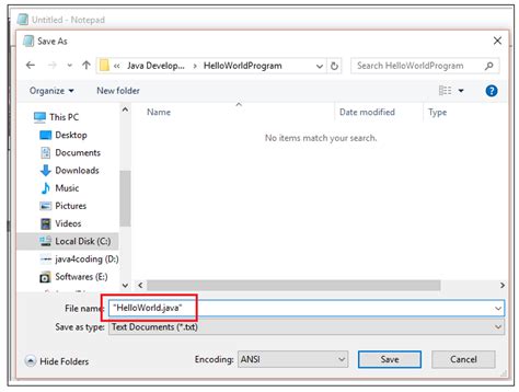 simple java program hello world example java4coding