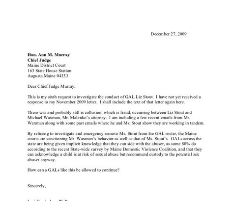 Sample Letter To Judge For Leniency In Sentencing