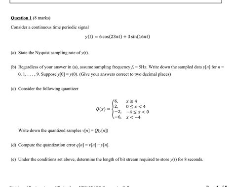 solved question 1 8 ﻿marks consider a continuous time