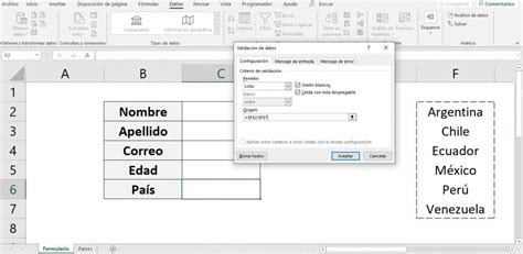 Cómo hacer una lista desplegable en Excel