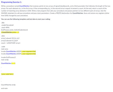 solved programming exercise 1 write a procedure named