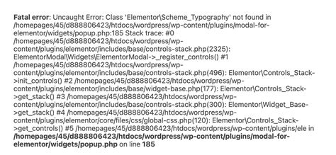 FIXED Fatal Error Uncaught Error Class ElementorScheme Color FIX