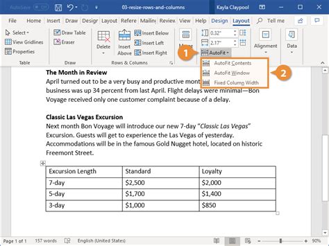 How To Change Column Width In Word Table Adjust Table Colums N Word