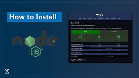 how to install node js latest node js installation youtube