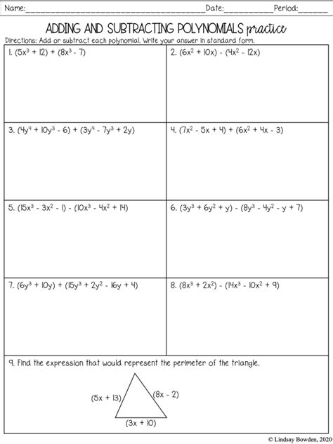 adding polynomials worksheets answers algebra 1