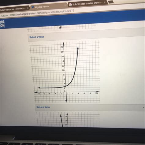 choose the function that corresponds to each graph below