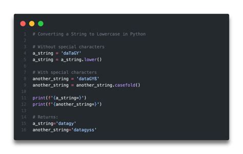 python lowercase string with lower casefold and islower datagy