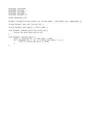 Student Cpp Include Include Include Include Include Iostream