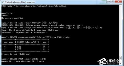 如何使用mysql命令行？ 系统之家