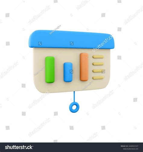 3d Render Charts 3d Rendering Diagrams Stock Illustration 2242937377