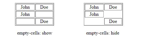 CSS Empty Cells Property Programmers Portal