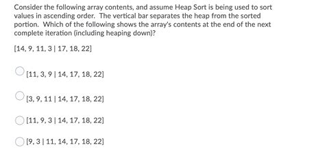 solved consider the following array contents and assume