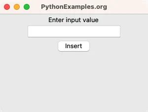 Tkinter Entry Insert Text Python Examples