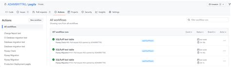 github dockerized yml pipeline using github actions flyway product documentation