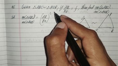 given triangle abc is similar to triangle pqr if ab upon pq 1 upon 3