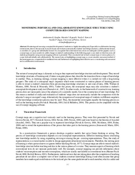 pdf monitoring individual and collaborative knowledge structure using computer based concept