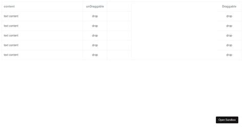 Fixed Column Drag And Drop Codesandbox