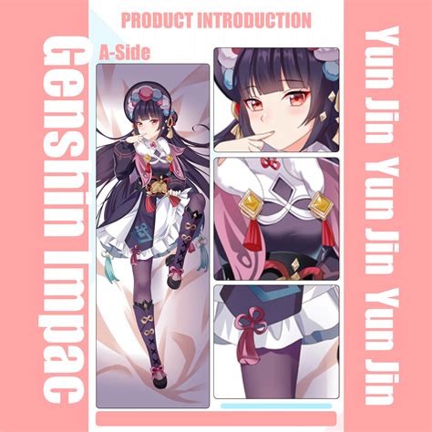 Genshin Impact Yunjin Dakimakura Anime Hugging Body Pillow Etsy