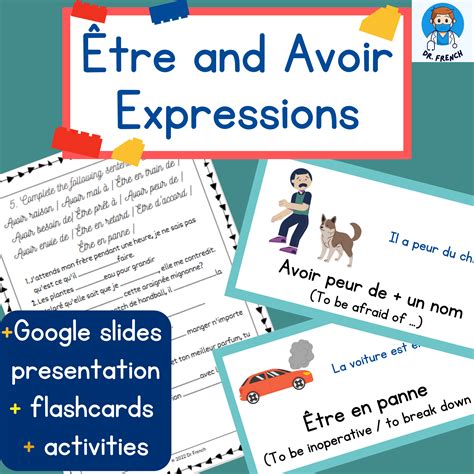 French Verbs Etre And Avoir Expressions Flashcards And Activities Made By Teachers