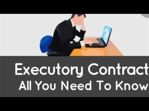 What Is Executed Contract What Is Executory Contract What Is