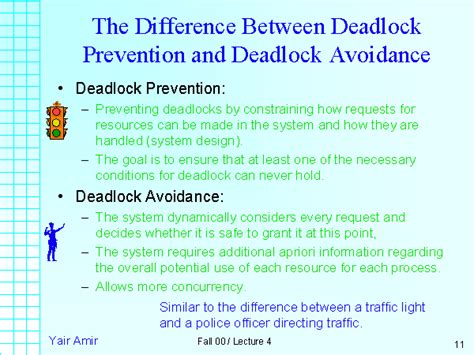 the difference between deadlock prevention and deadlock avoidance